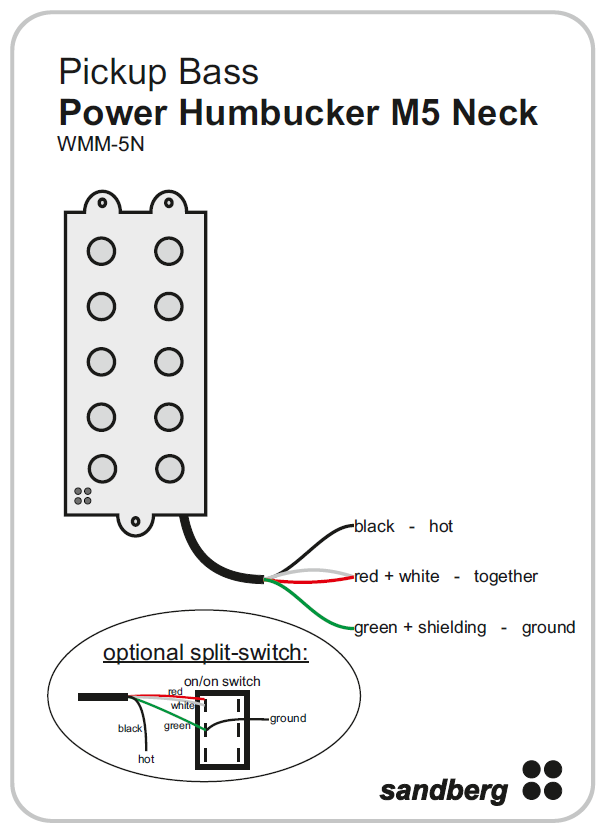 Sandbergshop - Sandberg Power Humbucker Pickup M5 Neck